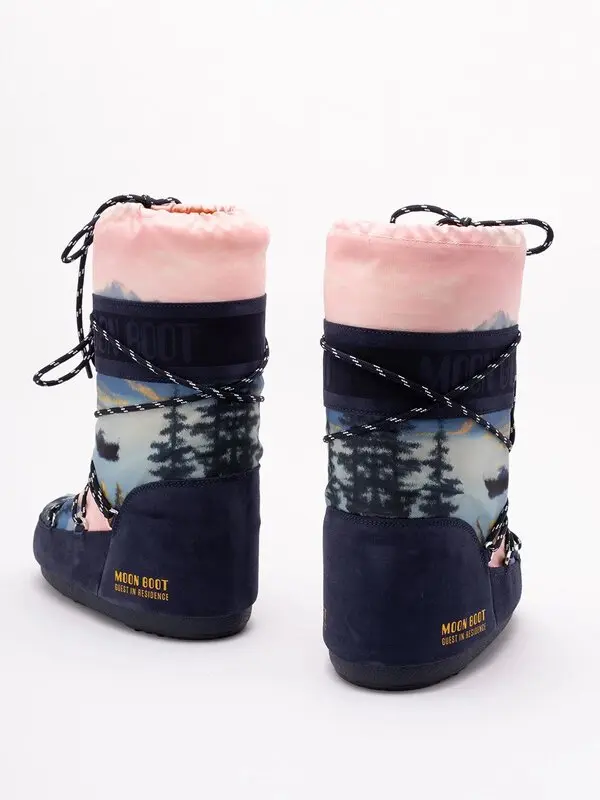 Moon Boot Mb X Guest In Residence Icon High Postcard` Boots - Multicolor