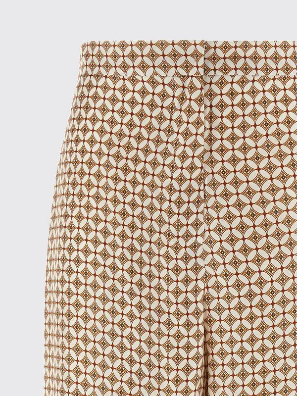 Max Mara Silk Palazzo Trousers - White