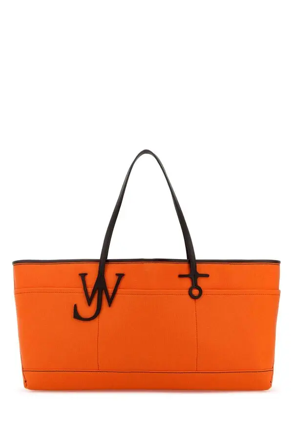 JW Anderson Canvas Anchor Shopping Bag - Orange
