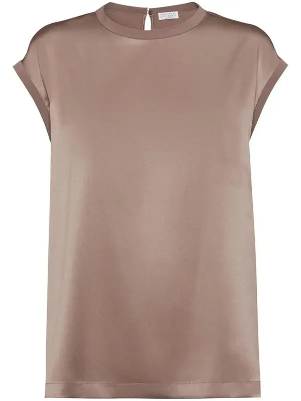Brunello Cucinelli Silk Top - Multicolor