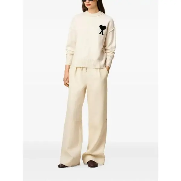 AMI Paris Merino Wool Intarsia Jumper