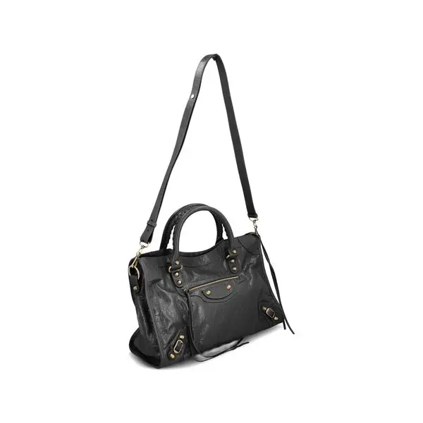 Balenciaga Lambskin Tote Bag - Black