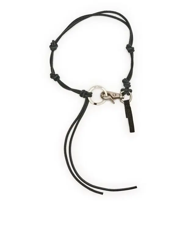 Our Legacy Ladon Leather Necklace - Black