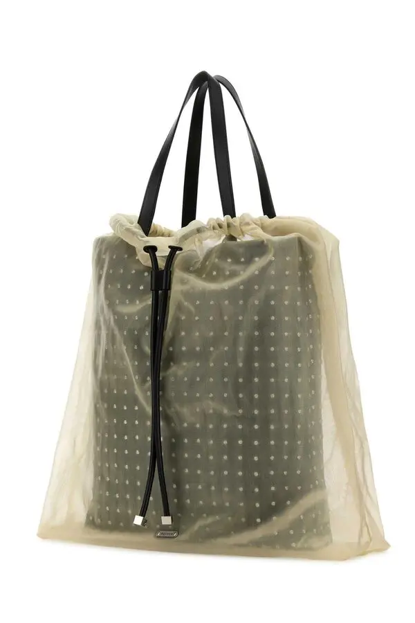 Alexander McQueen Leather Tulle Shopping Bag - Multicolor