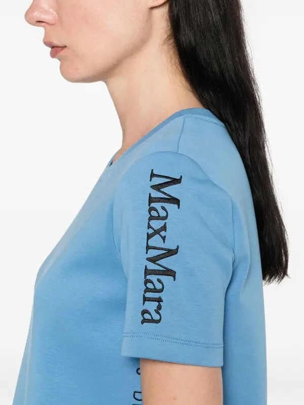 Max Mara Cotton Logo T-shirt - Multicolor