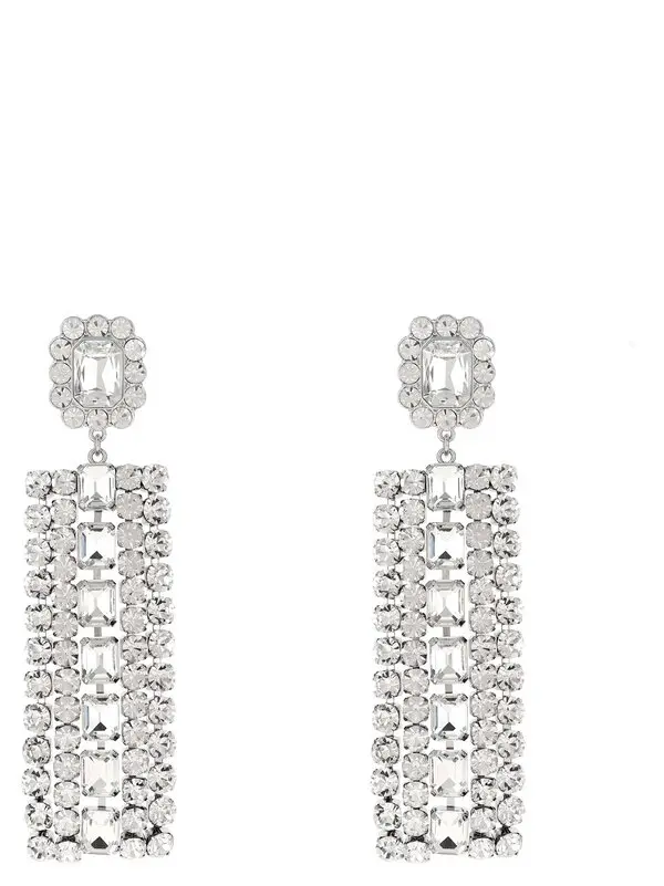 SELF-PORTRAIT Multi Crystal Droplet' Earrings