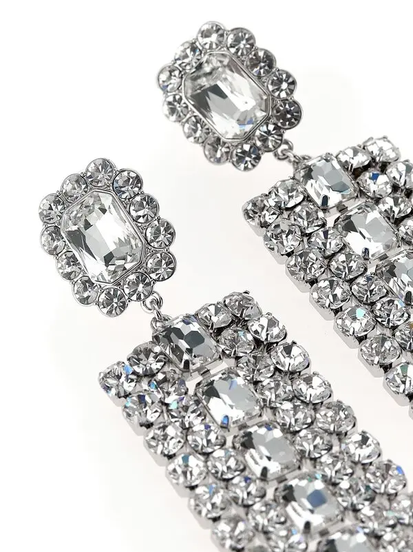 SELF-PORTRAIT Multi Crystal Droplet' Earrings
