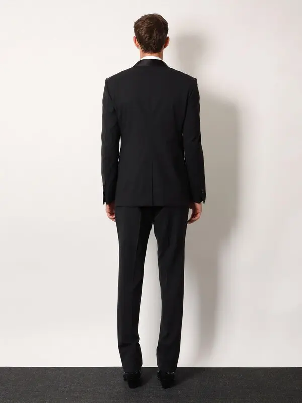 TOM FORD Stretch Virgin Wool Tuxedo With Satin Profiles