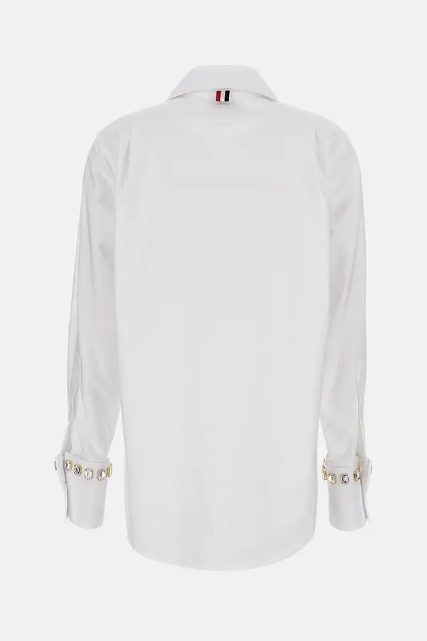 Thom Browne Swarovski Embellished Cotton Shirt - Multicolor