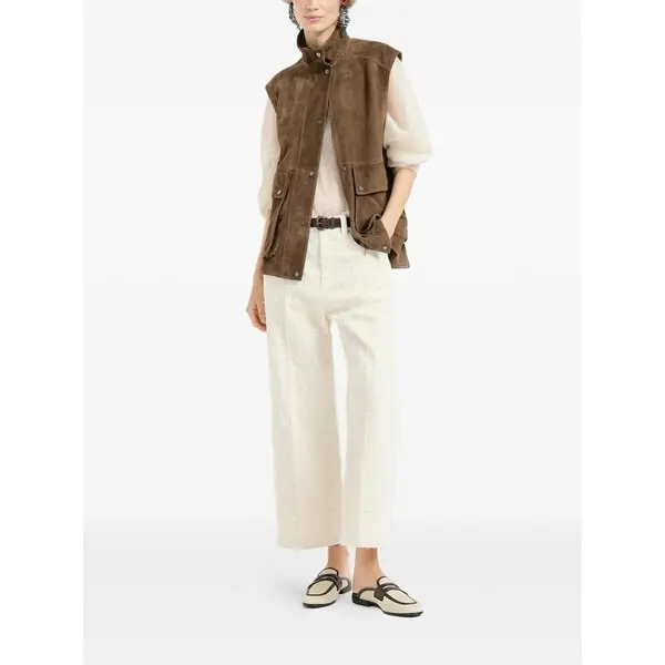Brunello Cucinelli Neutrals Trousers Straight Trousers