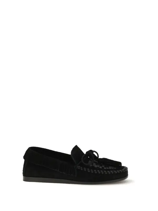 Isabel Marant Étoile Suede Fitza Loafers - Black