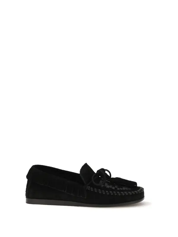 Isabel Marant Étoile Suede Fitza Loafers - Black