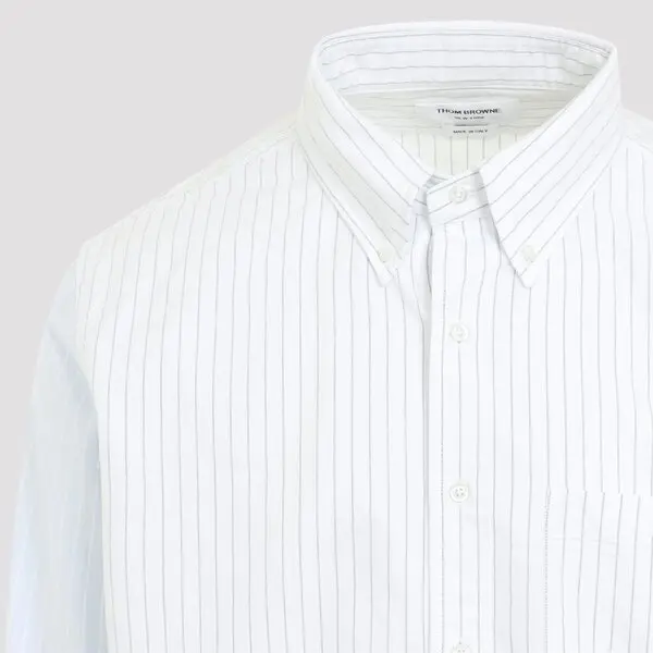Thom Browne Button Down Shirt - Gray
