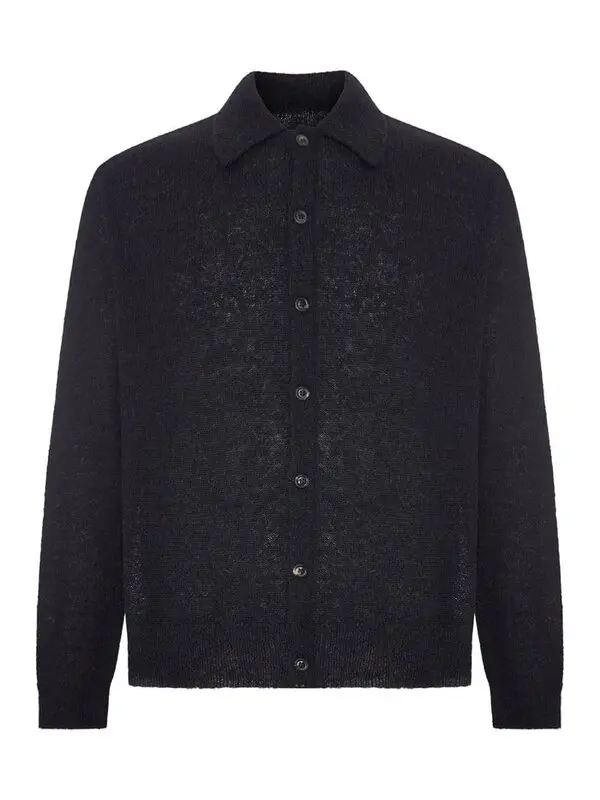 Our Legacy Polo Evening In Alpaca - Black