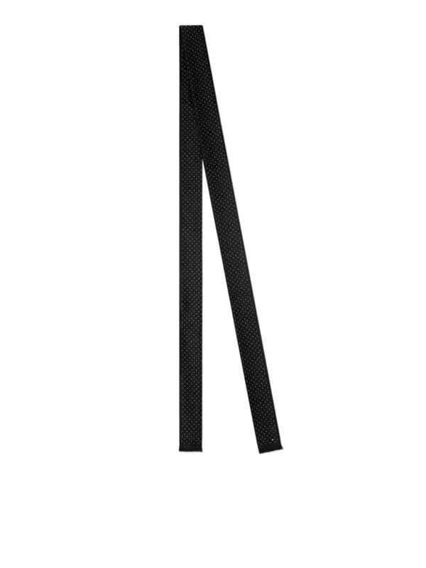 TOM FORD Micro Polka Dot Foulard - Black