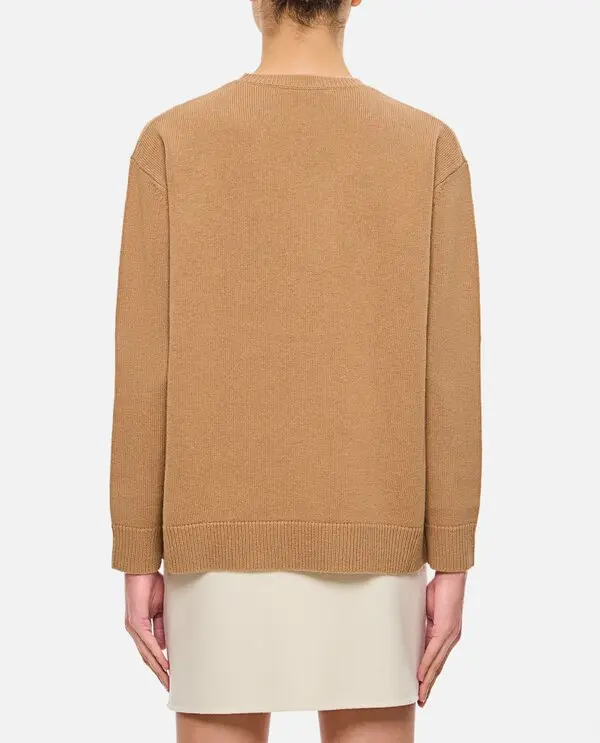 Max Mara Plata 1952 Sequin Logo Knit Sweater
