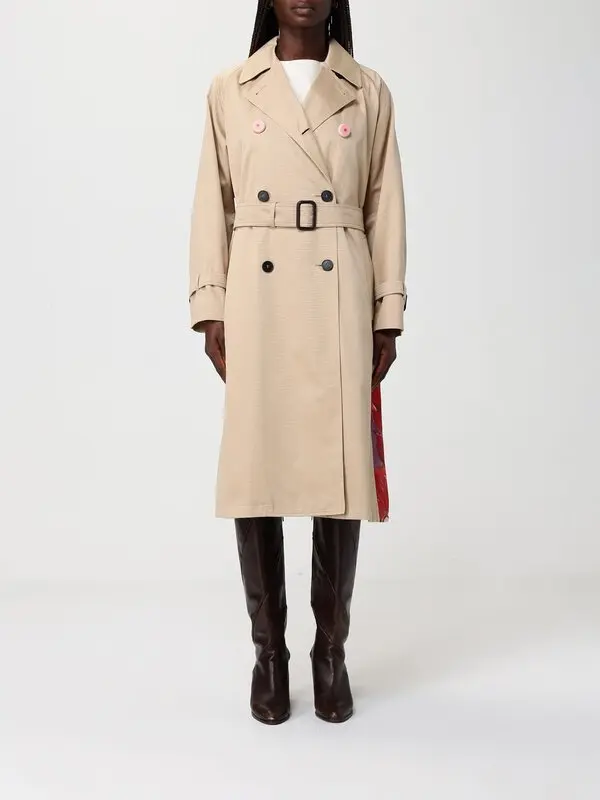 Max Mara Double Breasted Trench Coat - Cream