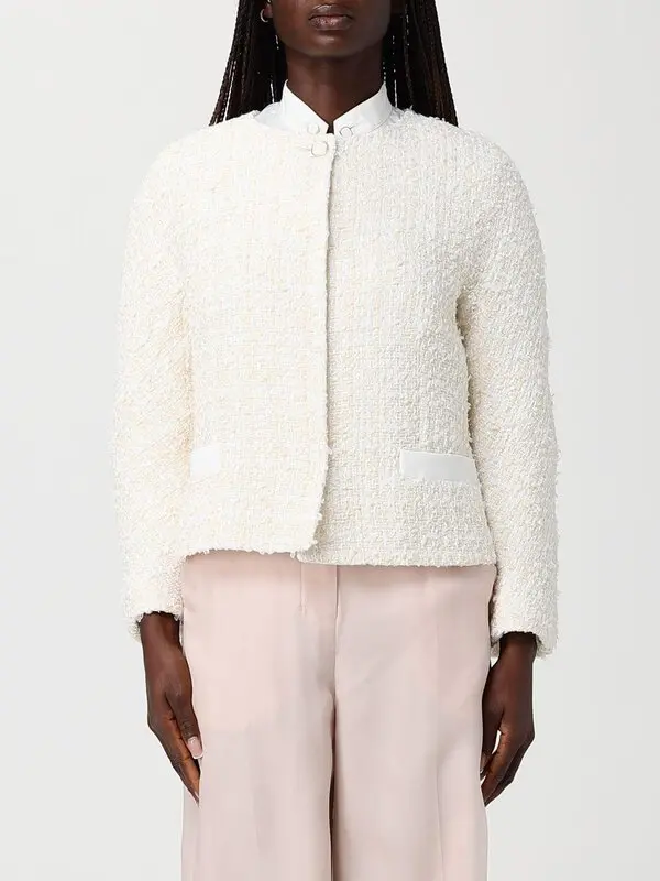 Max Mara Cotton Blend Tweed Jacket