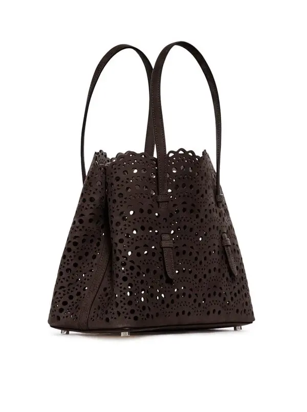 Alaïa Mina 25 Bag In Luxury Suede - Brown