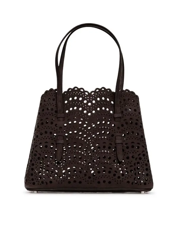 Alaïa Mina 25 Bag In Luxury Suede - Brown