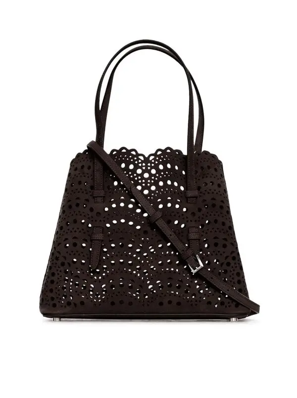 Alaïa Mina 25 Bag In Luxury Suede - Brown
