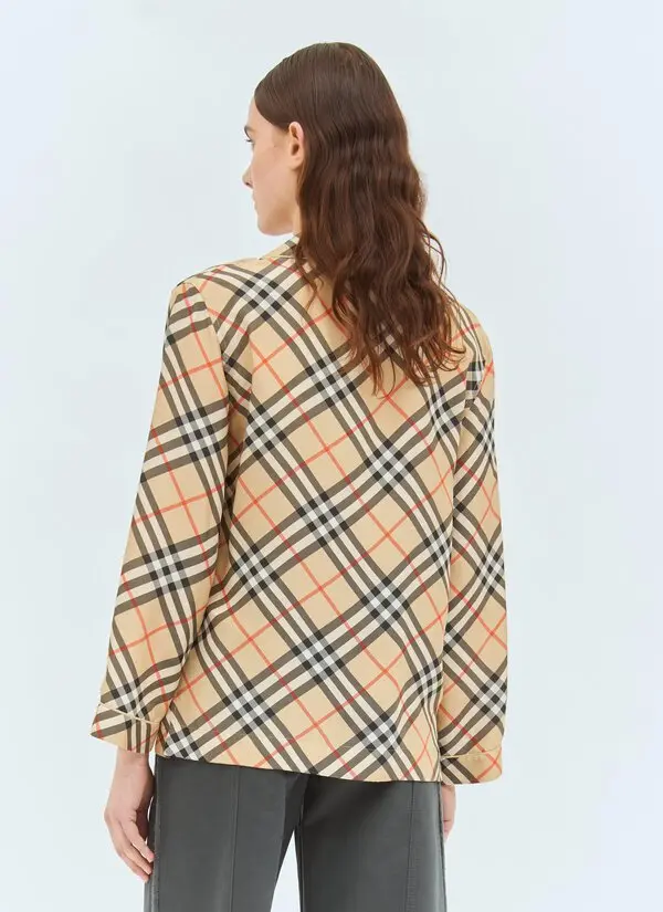 Burberry Check Silk Pyjama Shirt