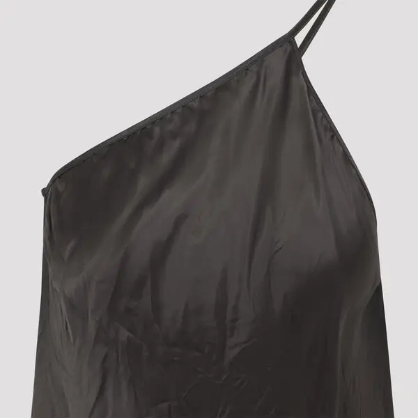 Rick Owens One Shoulder Slip Top - Brown