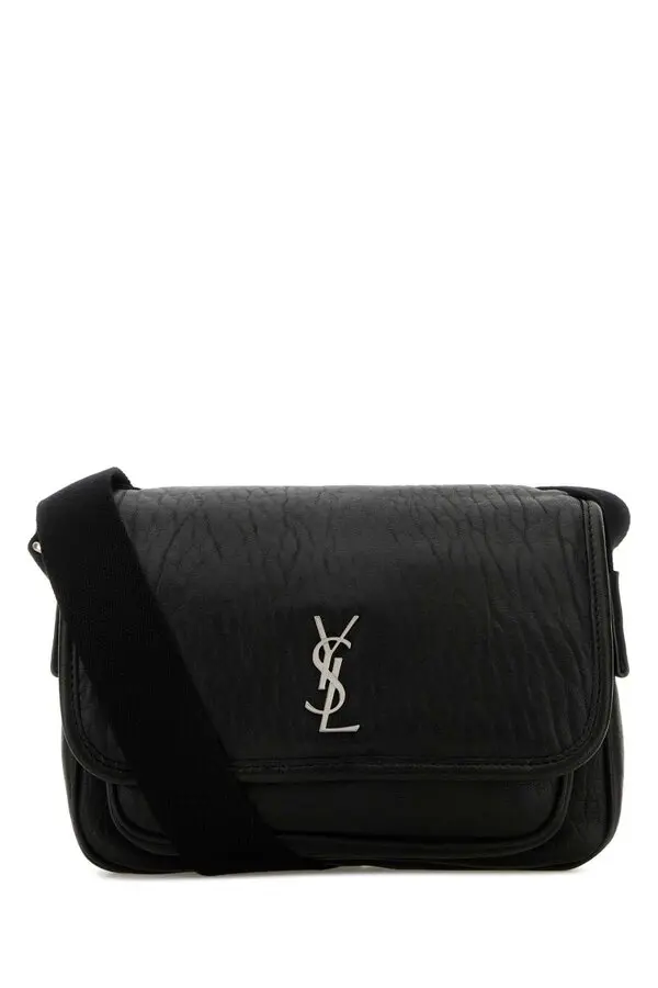 Saint Laurent Leather Small Messenger Crossbody Bag