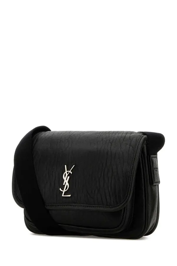 Saint Laurent Leather Small Messenger Crossbody Bag