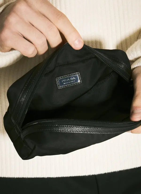 Prada Re-nylon And Saffiano Leather Cosmetic Case