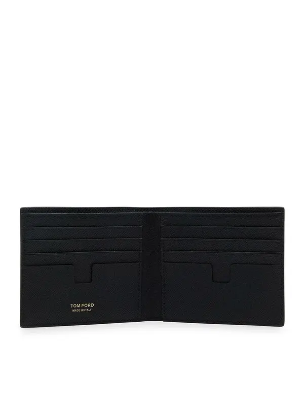 TOM FORD T-line Wallet In Hammered Leather