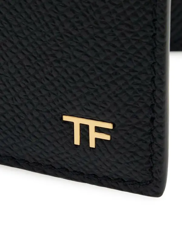 TOM FORD T-line Wallet In Hammered Leather