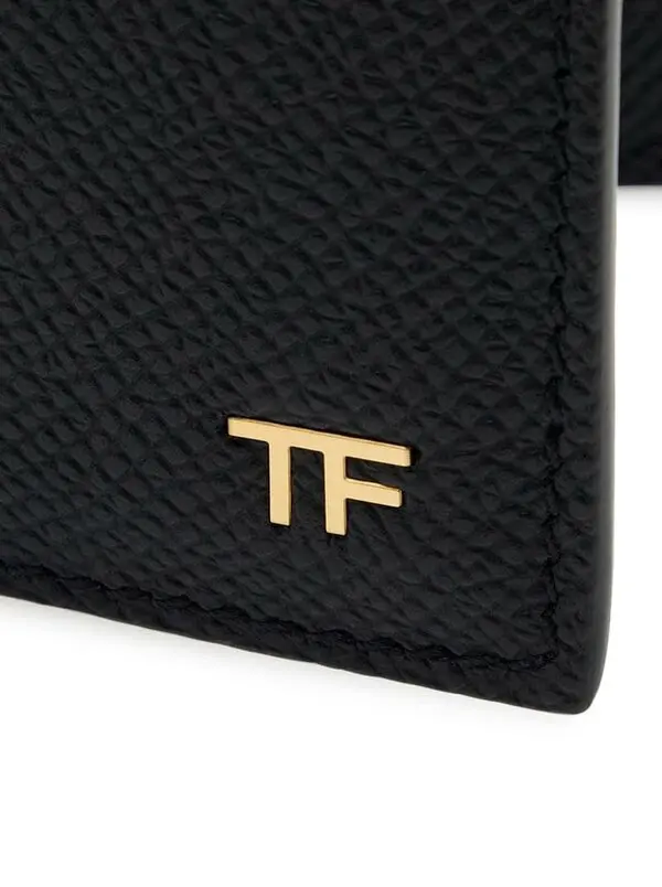 TOM FORD T-line Wallet In Hammered Leather