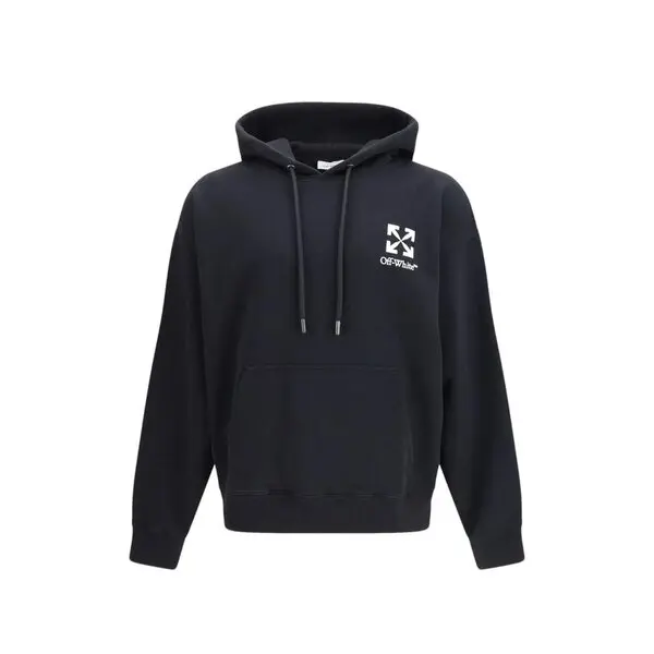 Off-White Arrow Detail Hooded Sweatshirt - Black