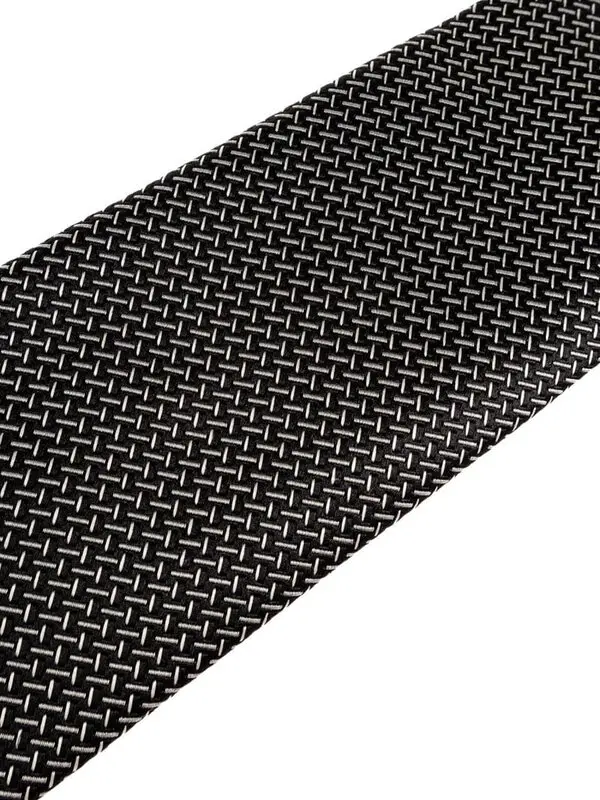TOM FORD Silk Tie With Geometric Pattern