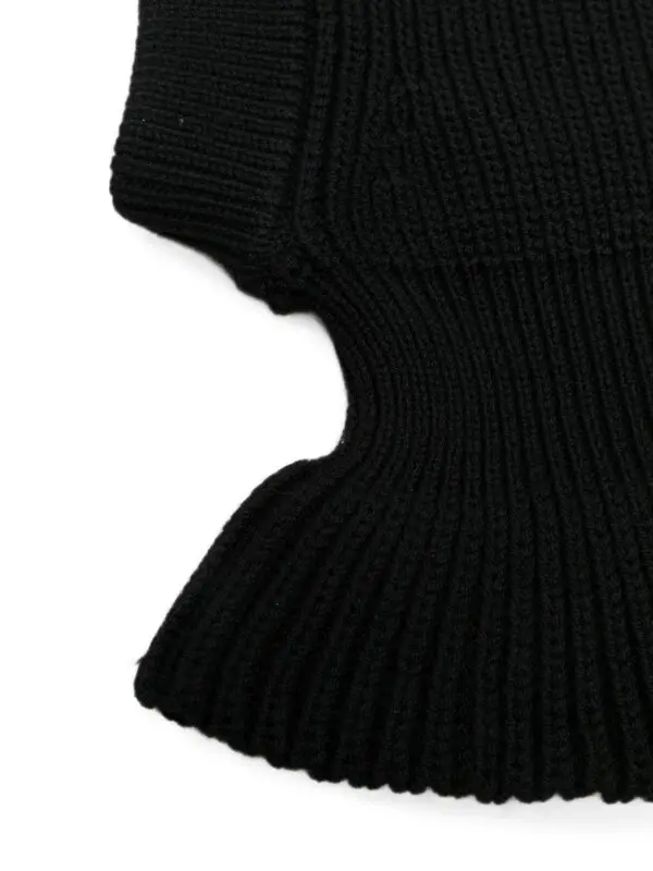 LEMAIRE Wool Ribbed Knit Hood - Multicolor