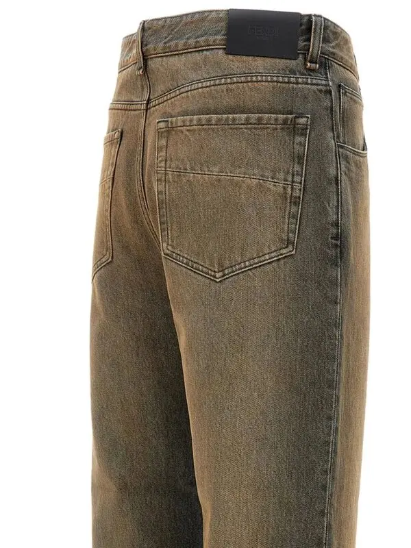 Fendi Marble Overdye` Denim Pants