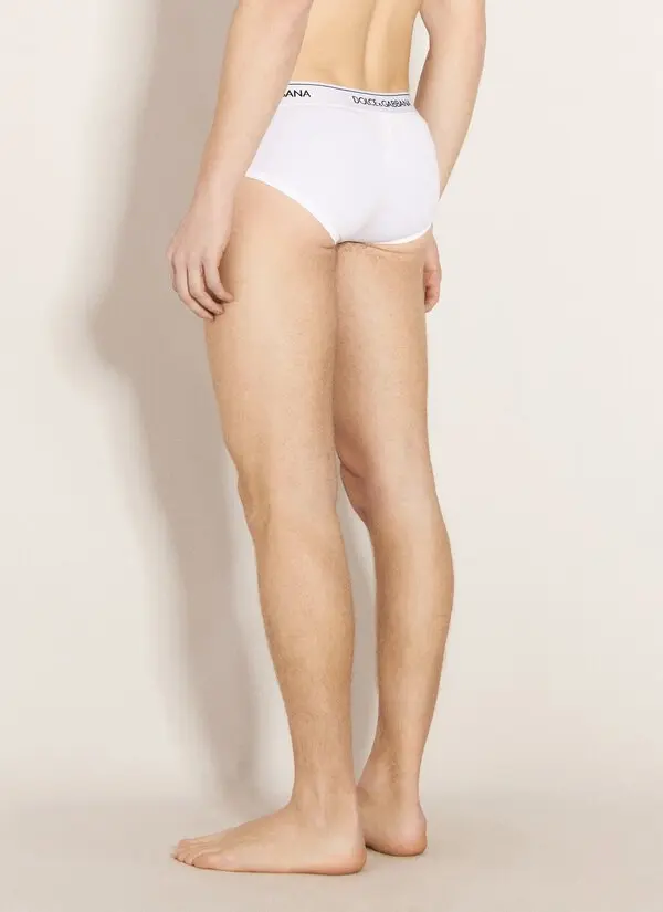 Dolce & Gabbana Set Of Two Logo Print Briefs