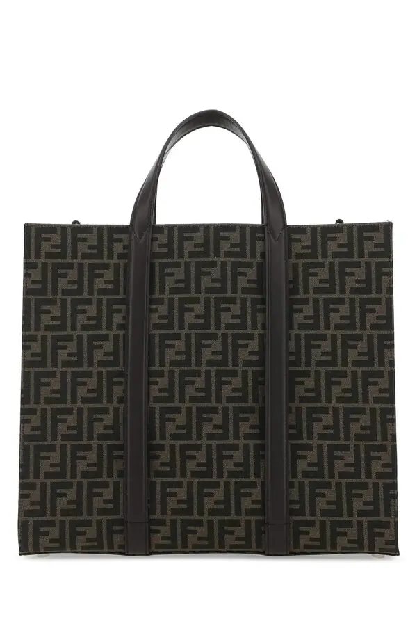Fendi Embroidered Canvas Shopping Bag - Multicolor
