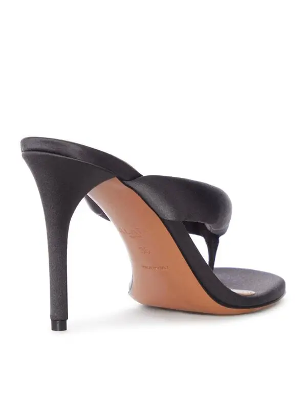 Alaïa Spongy Denim Platform Sandals