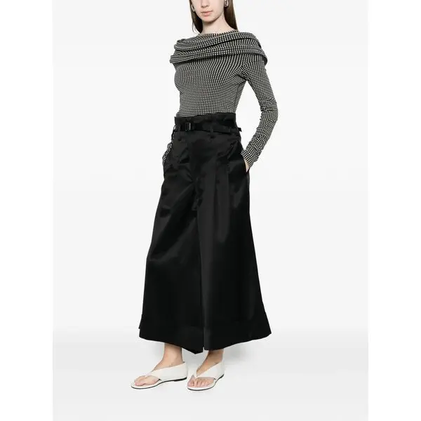 Junya Watanabe Polka Dot Fitted Blouse - Black