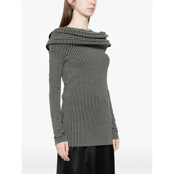 Junya Watanabe Polka Dot Fitted Blouse - Black