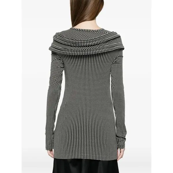 Junya Watanabe Polka Dot Fitted Blouse - Black