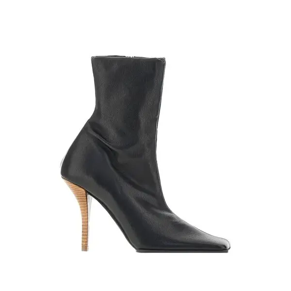 Alaïa Soft Square Leather Boots - Black