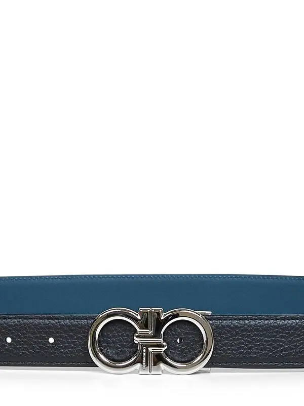FERRAGAMO Two-tone Gancini Reversible Belt