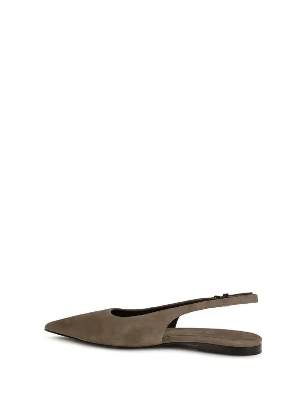 Brunello Cucinelli Suede Ballerinas
