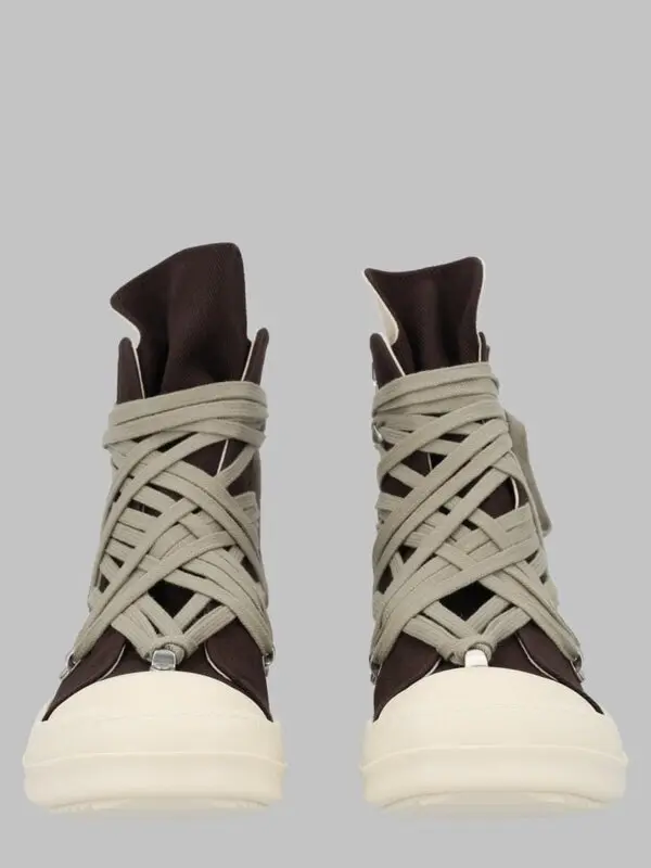 Rick Owens Sneaker In Denim Megalace - Multicolor