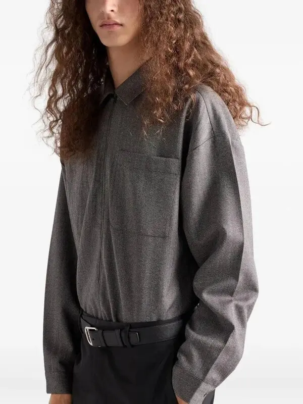 Prada Wool Shirt Jacket - Multicolor