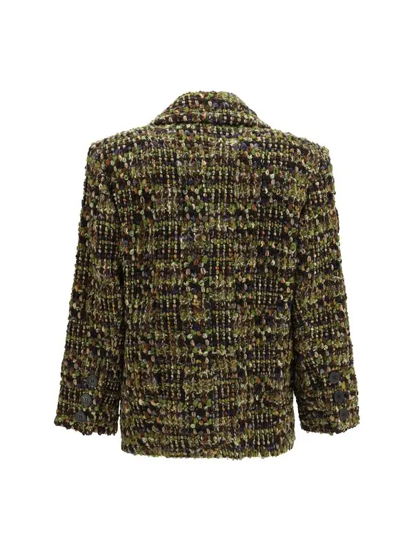 Saint Laurent Tweed Single-breasted Jacket