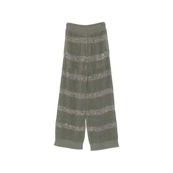 Brunello Cucinelli Trousers Flared Trousers - Green